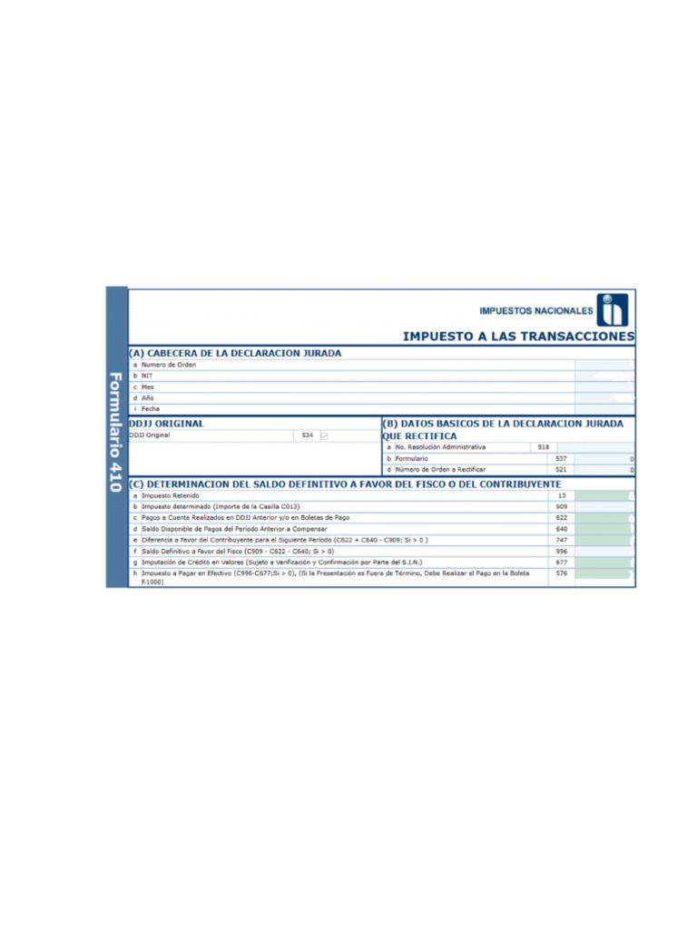 410 Form | PDF