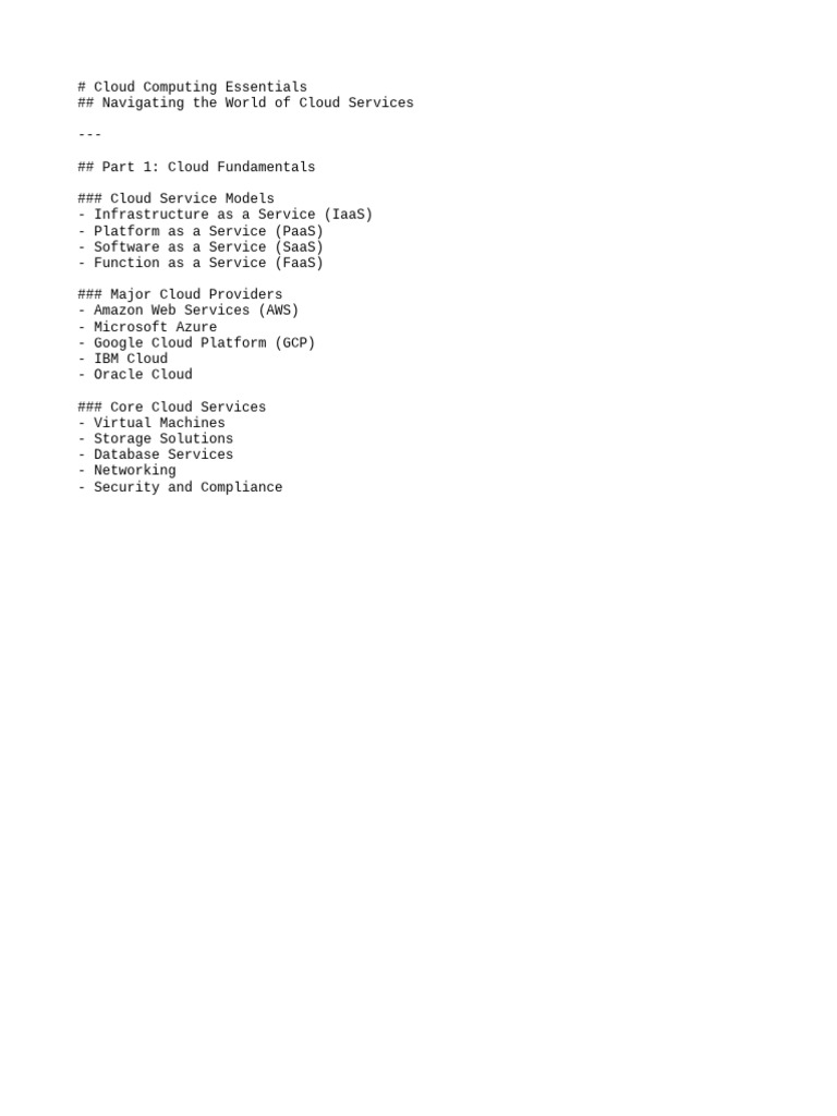 Cloud Computing Essentials | PDF