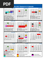 KIPP MA SY26-27 Calendar (Public) - SY26-27 | PDF