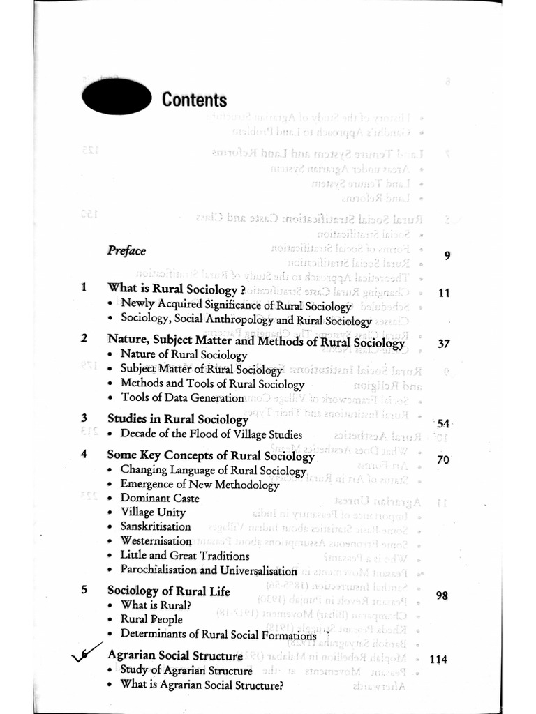 Rural Sociology Index | PDF