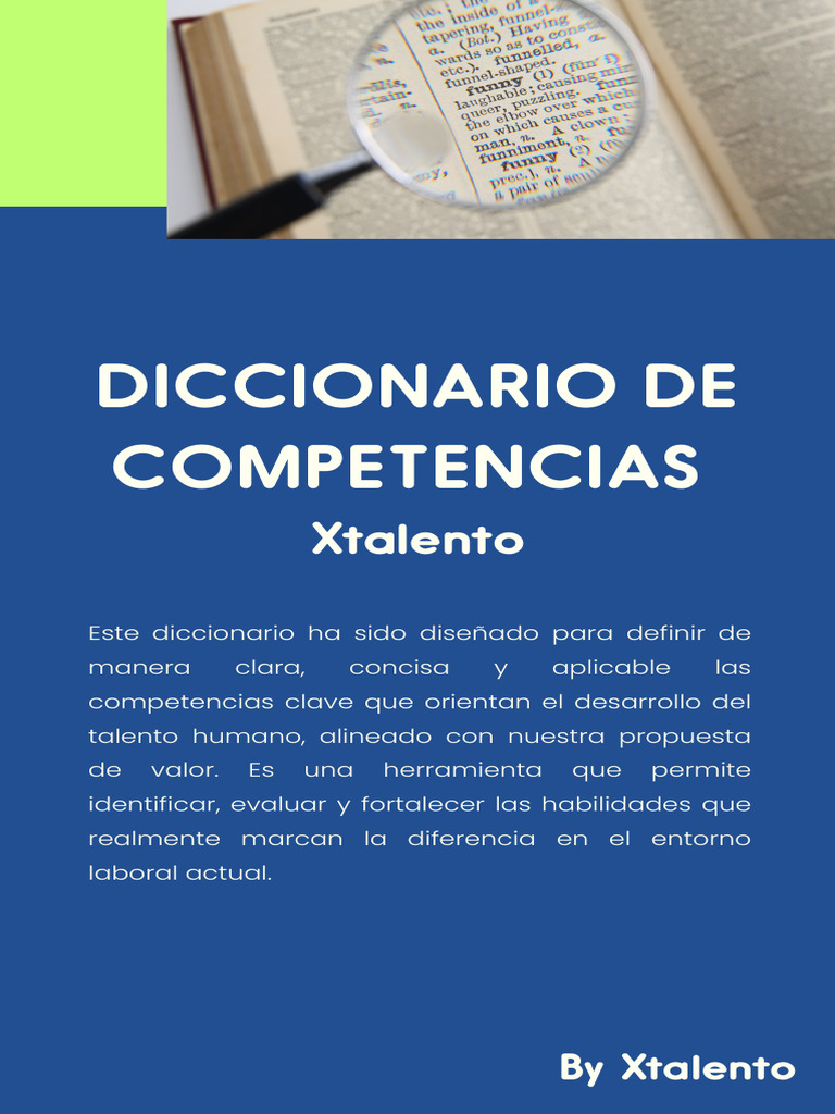 Diccionario de competencias Xtalento | PDF | Planificación | Ciencia ...