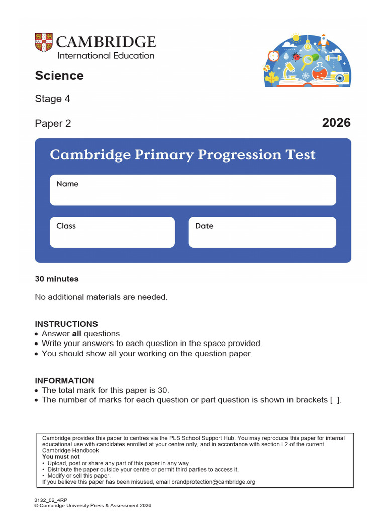 science stage 4 paper 2 2026 | PDF | Volcano | Polar Bear