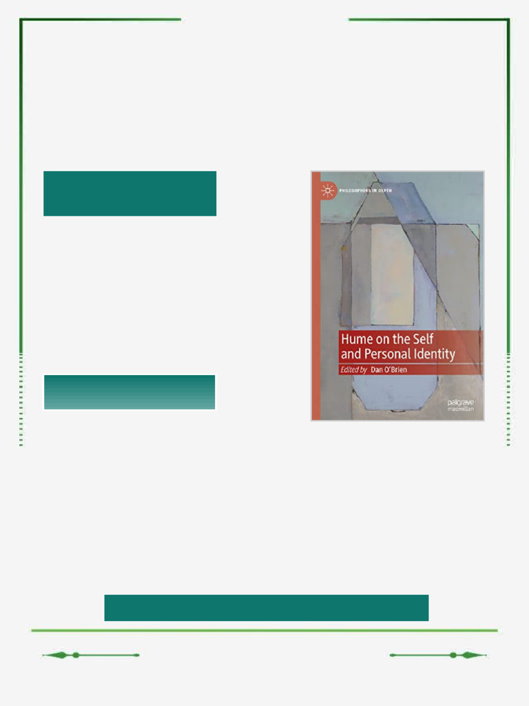 Hume on the Self and Personal Identity Dan O'Brien ebook optimized pdf ...