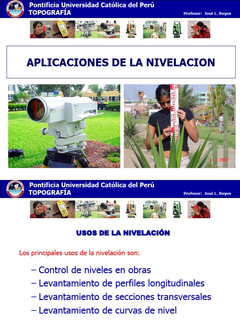 NIVELACIÓN APLICADA | PDF | Topografía | Datos geográficos e información