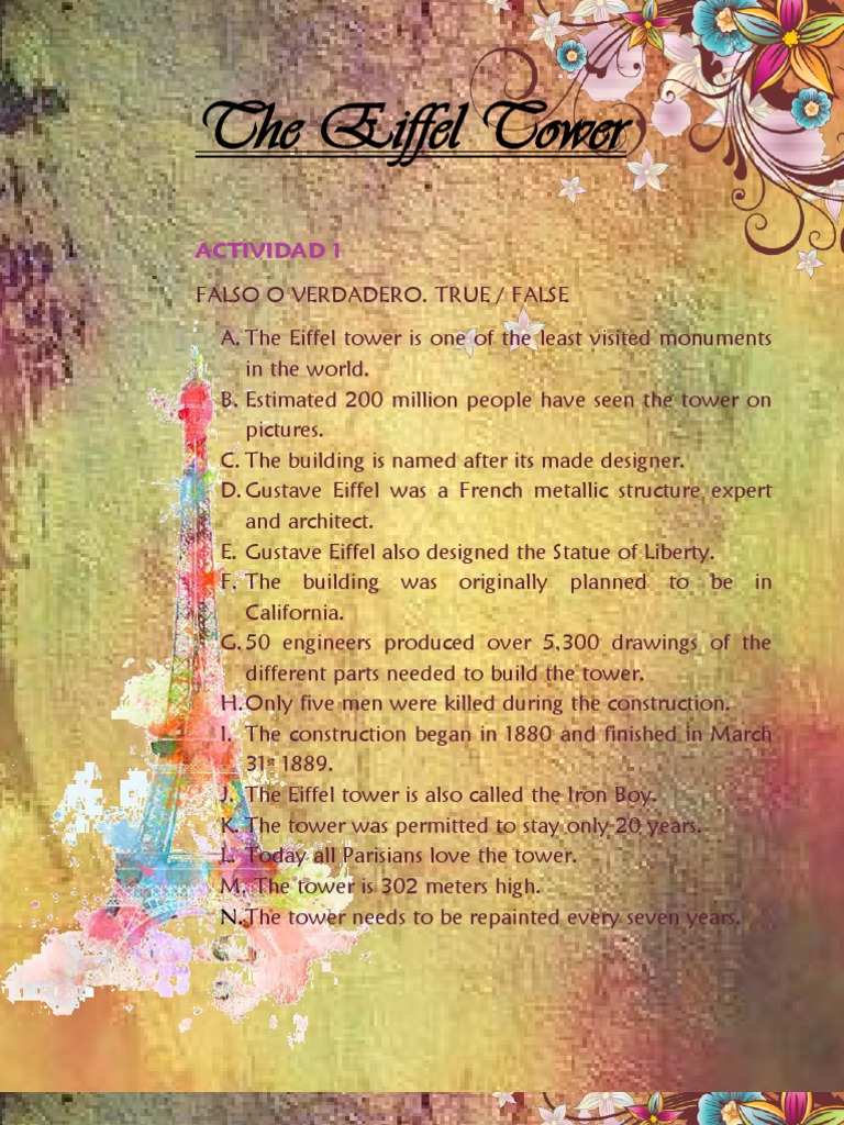 The Eiffel Tower | PDF