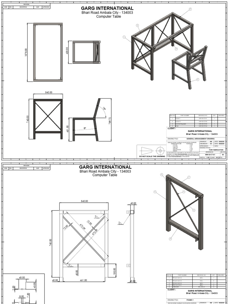 Study Table Assembly | PDF