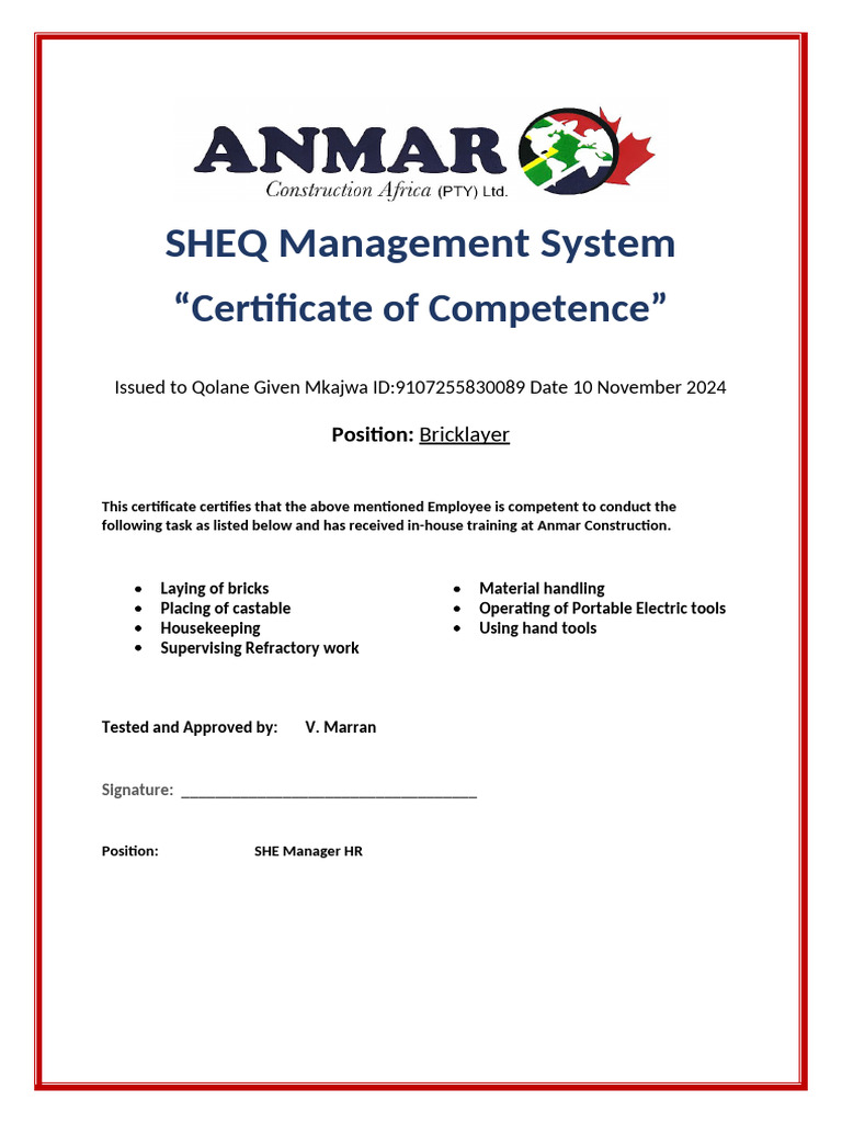 SHEQ Management System | PDF