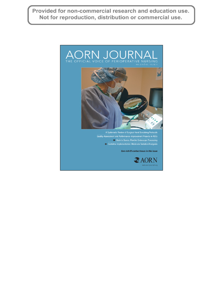 Scrubbing Paper | PDF | Hand Washing | Surgery