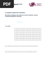 FSCA Complaint Submission Form | PDF