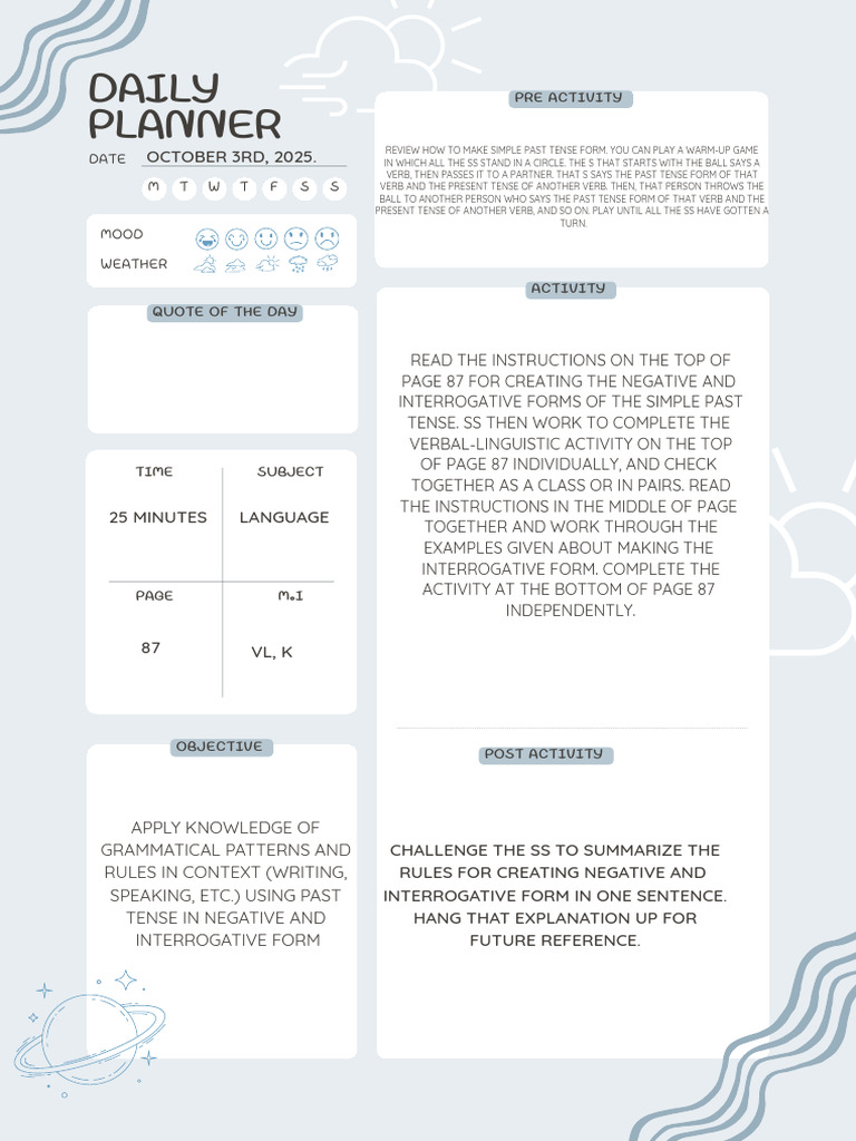 Blue White Simple Daily Planner Document_20251003_061715_0000 | PDF ...