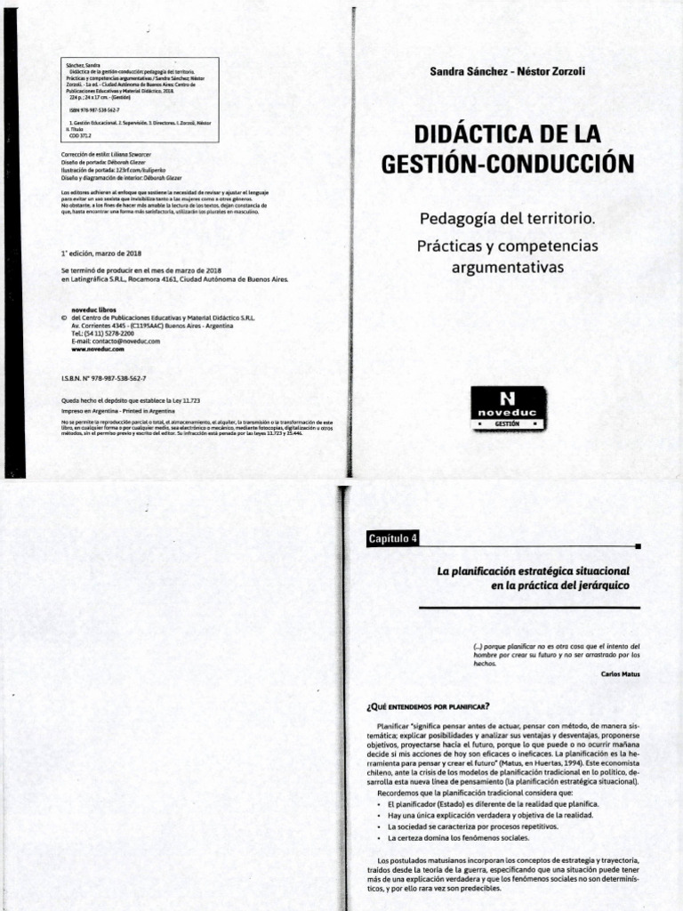 Didáctica de La Gestión Capitulo 4 (1) | PDF | Planificación | Enseñando