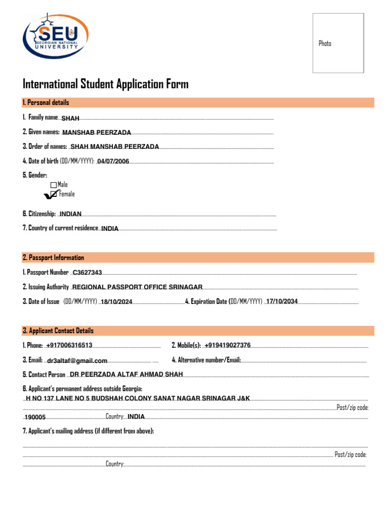 Application Form 2025-2026[1] | PDF