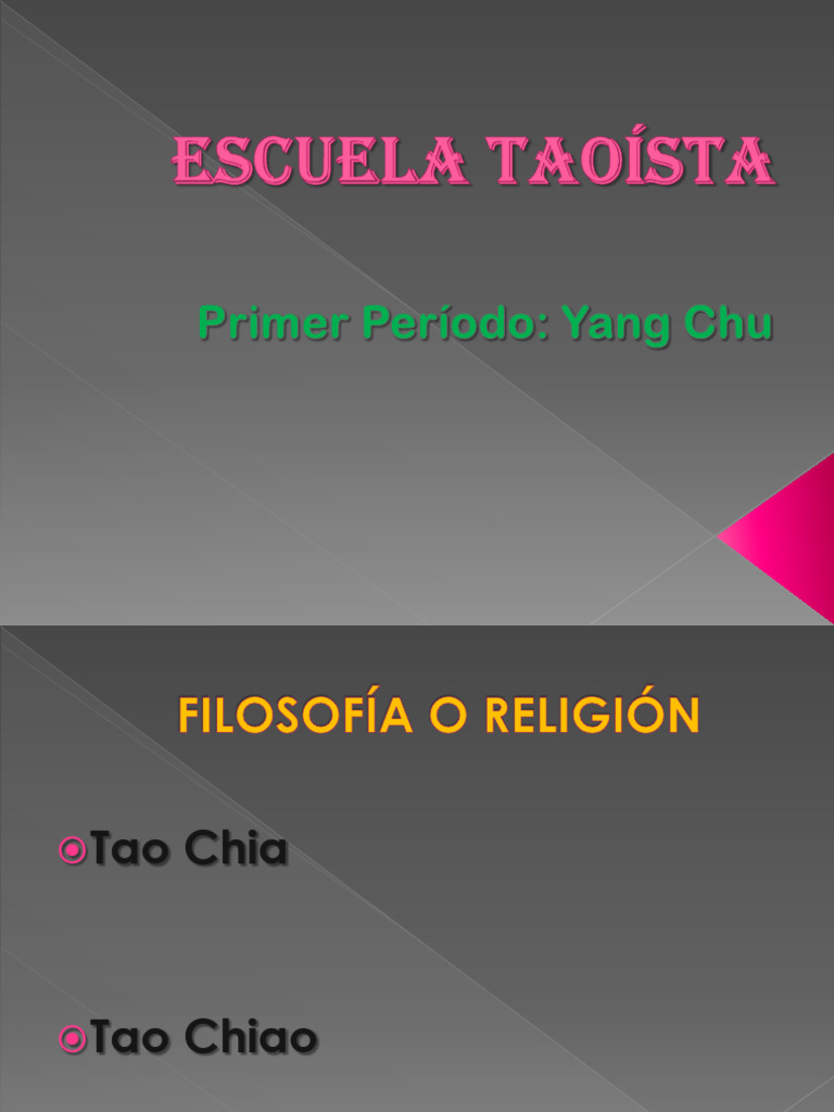 Escuela Taoísta - Primera Etapa | PDF