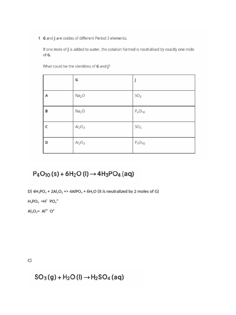 Chemical Reactions and Neutralization Analysis | PDF
