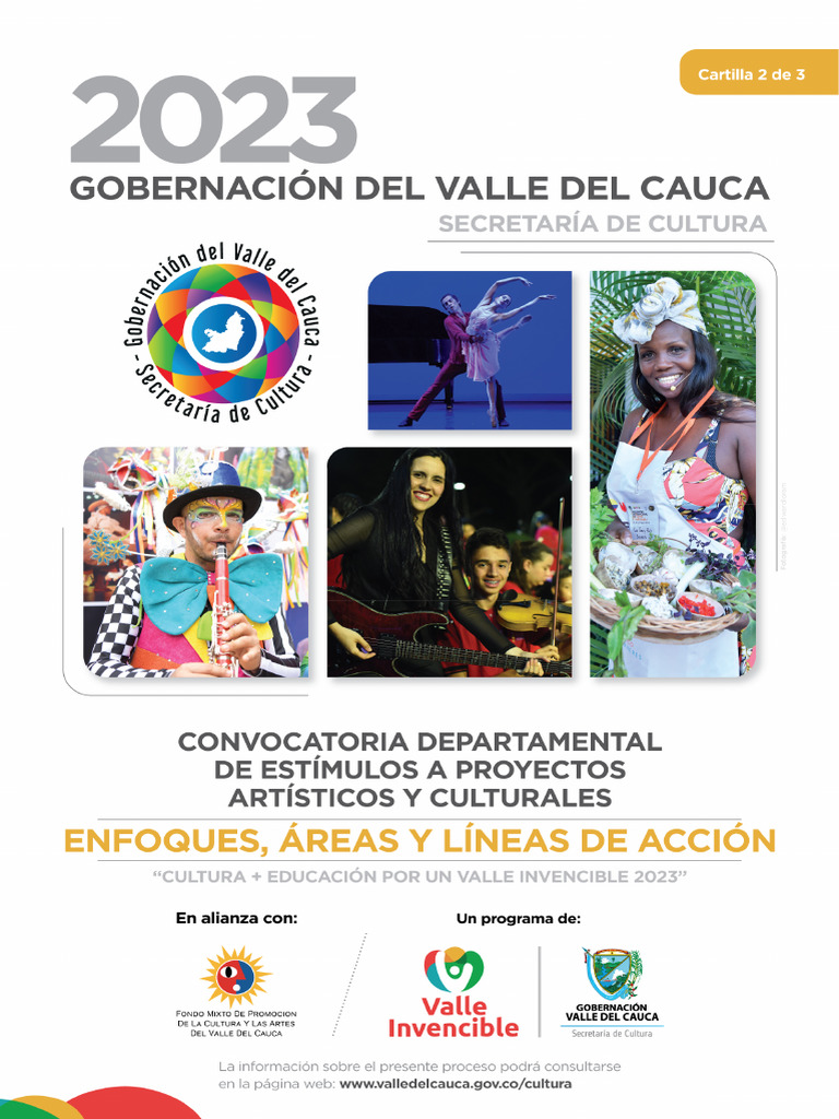 Cartilla 2 - Lineas de Accio_n 2023 | PDF | Patrimonio cultural | Bailes