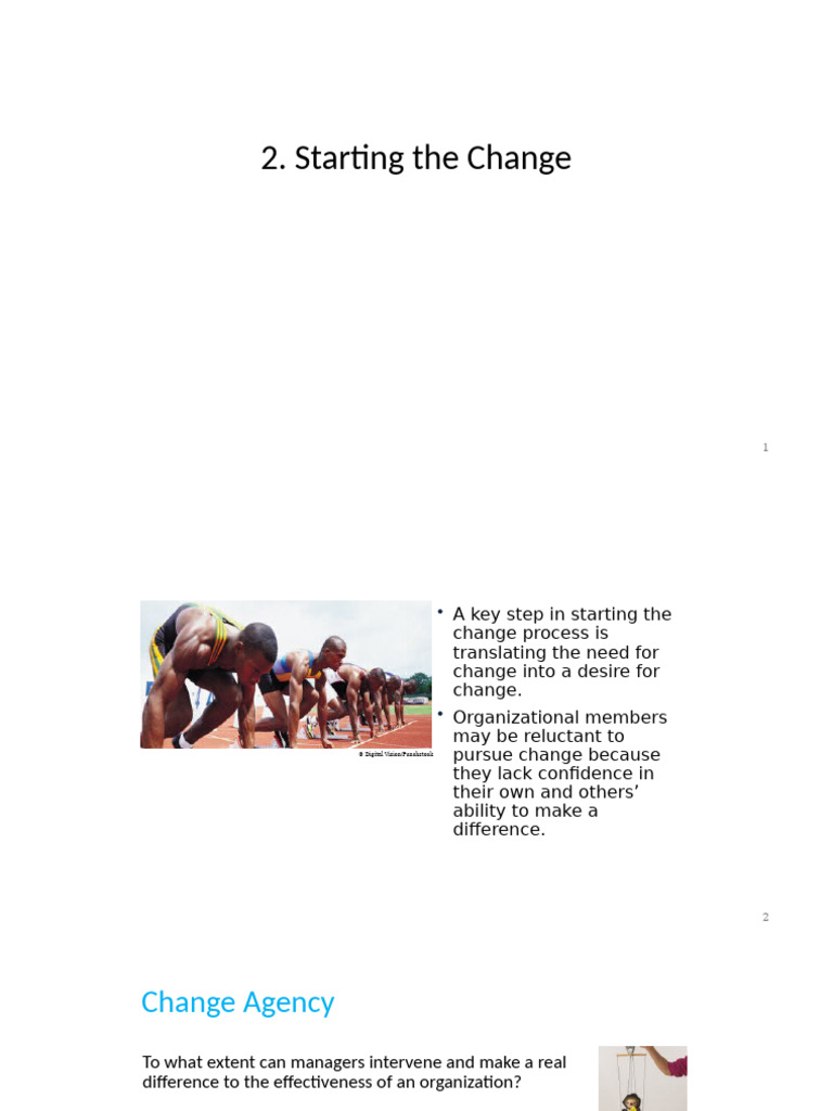 Starting the Change Process in Organizations | PDF | Popular Psychology ...