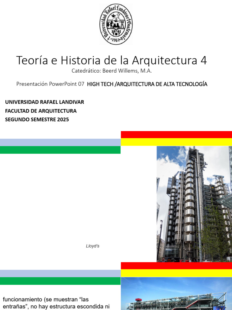 UNIDAD 07 HIGH TECH | PDF | Diseño | Diseño arquitectonico