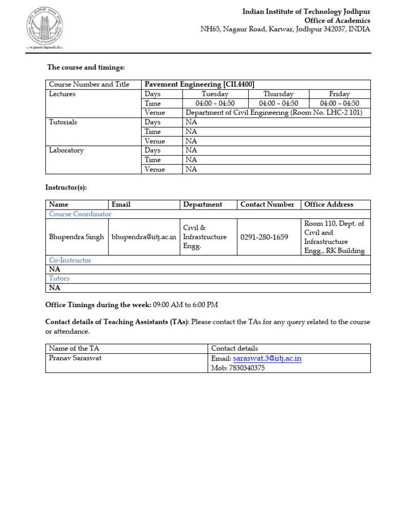 Pavement Engineering Course Details | PDF | Road Surface | Building ...