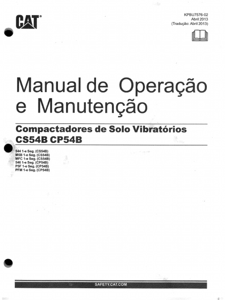 Manual Rolo Cat Cs54b & Cp54b | PDF
