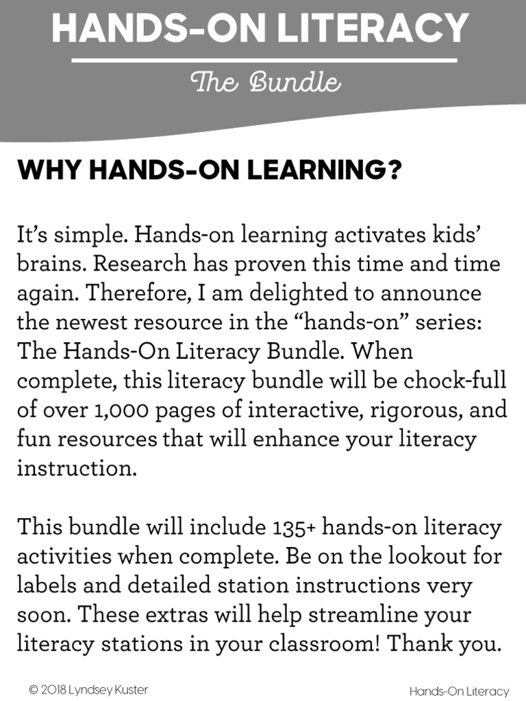 October Hands-On Literacy | PDF | Candy | Pumpkin