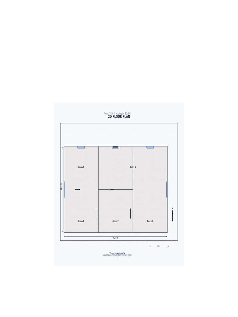 2D Building Design Floor Plan Details | PDF