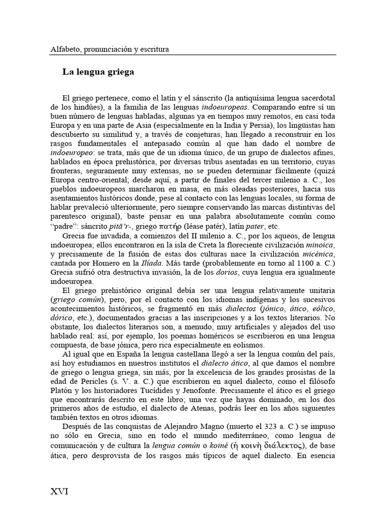 Tarea (Griego Antiguo) | PDF | Griego griego | Lingüística