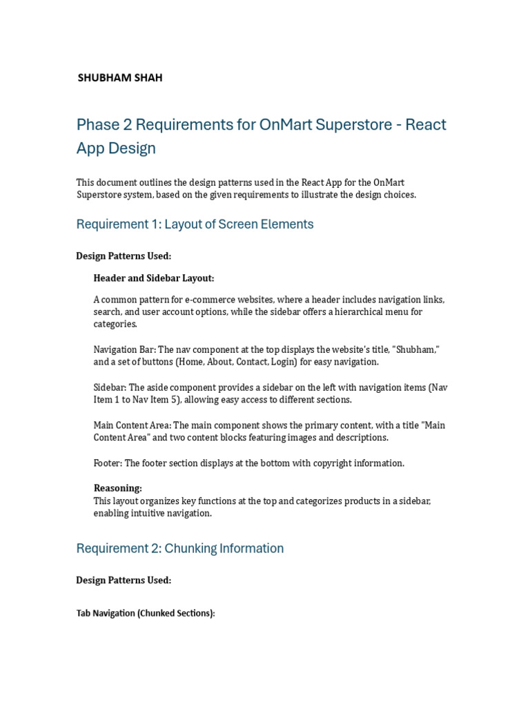 Project_phase_2_shah | PDF | Usability | Computing