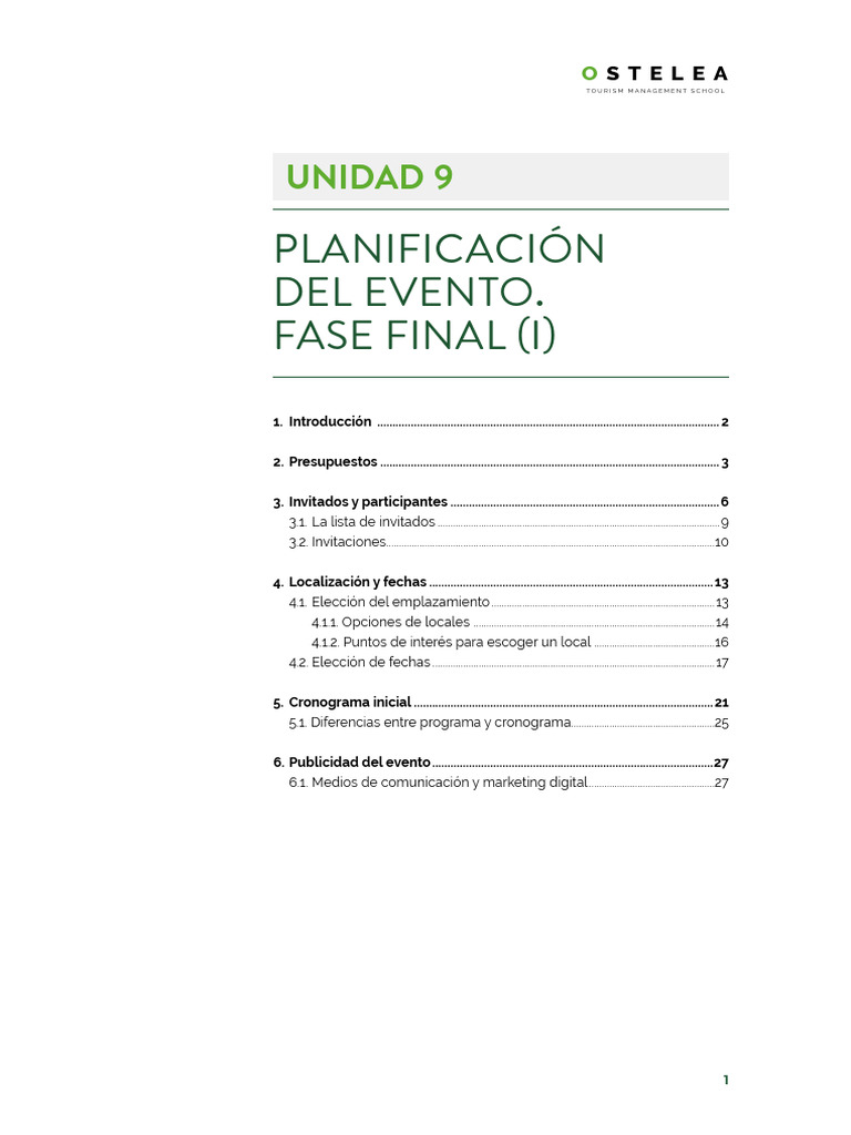 Planificación Del Evento. Fase Final I | PDF | Hotel | Acuario