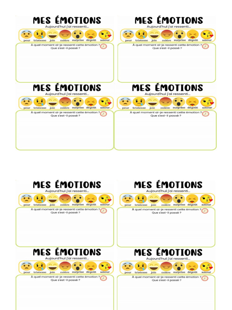 Mes Émotions | PDF