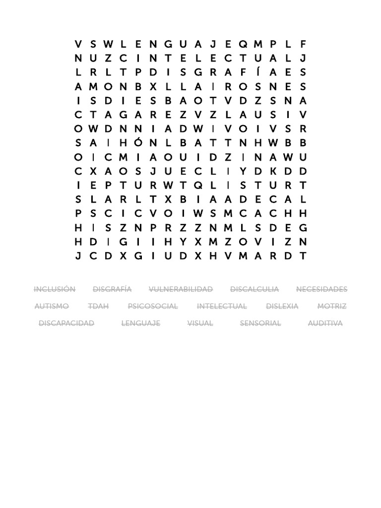 Jugar Sopa de Letras - Puzzel.org | PDF