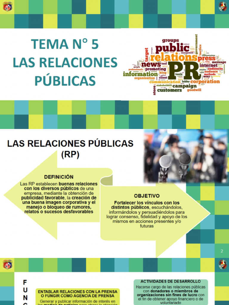 TEMA N° 5 RELACIONES PÚBLICAS | PDF