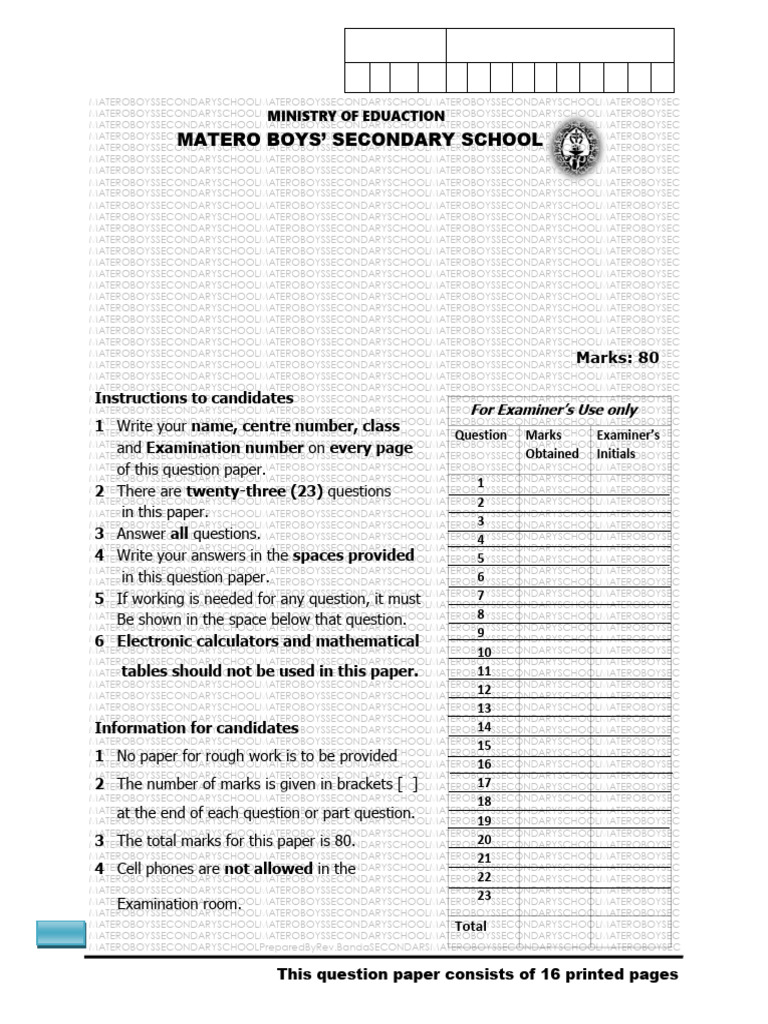 MOCK G12 MATHS P1-2024 (1) (1) (1) | PDF | Mathematics | Geometry