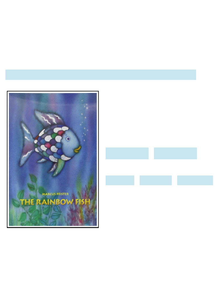 The Rainbow Fish by Marcus Pfister & J. Alison James ISBN 9783314015441 ...