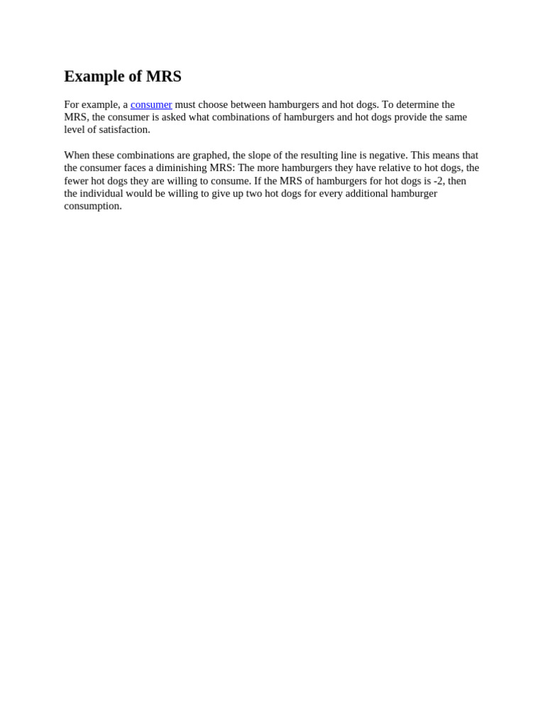 Example of MRS | PDF | Utility | Consumer Behaviour