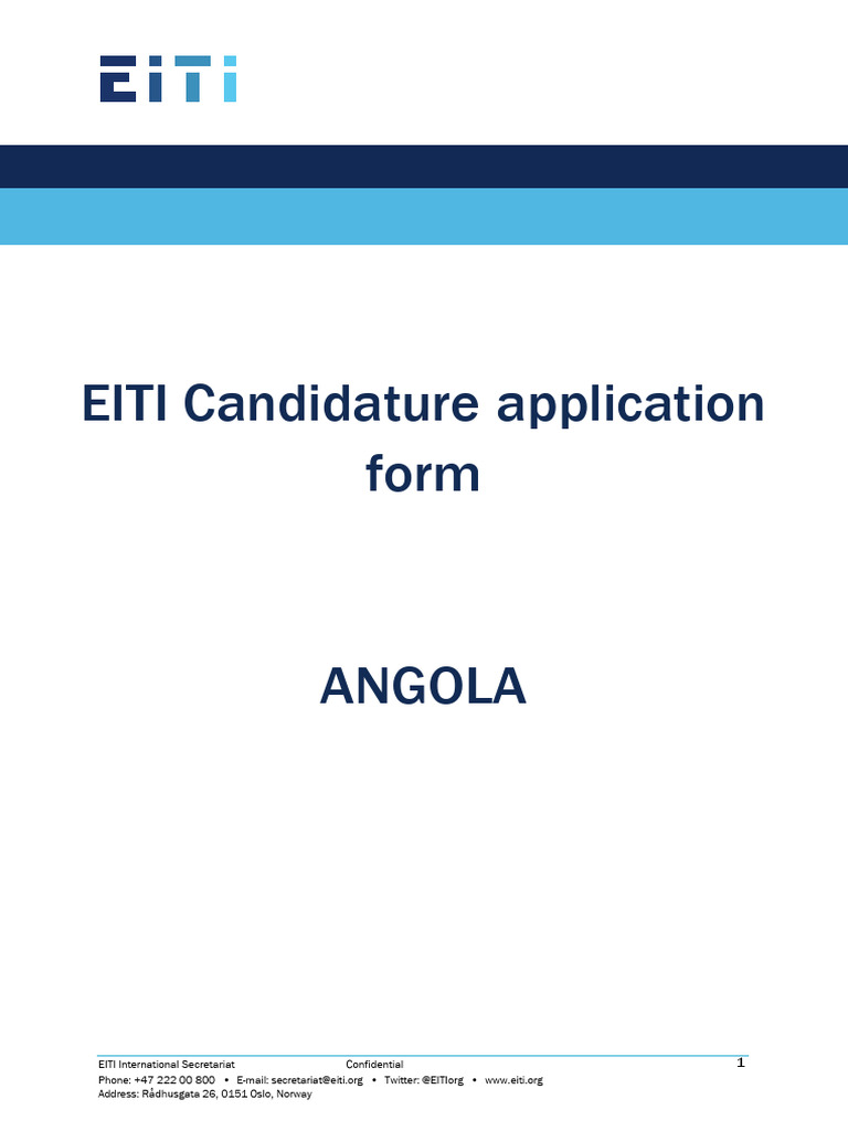 EITI Candidature Application (en) | PDF