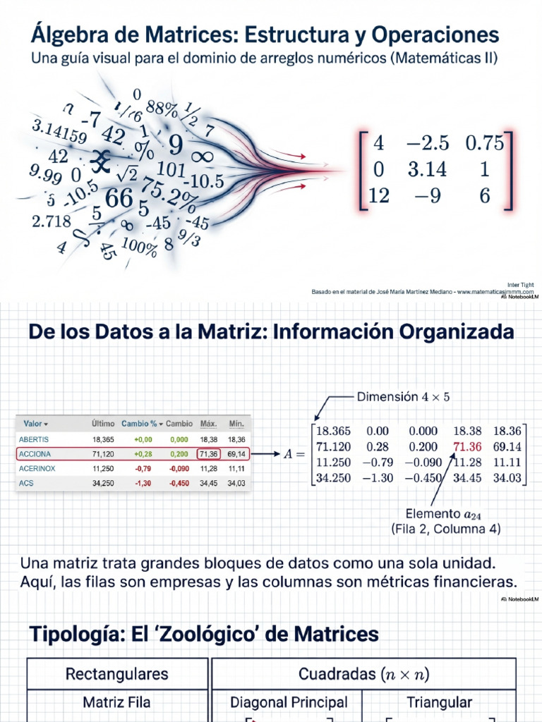 Álgebra de Matrices Fundamentos y Operaciones | PDF