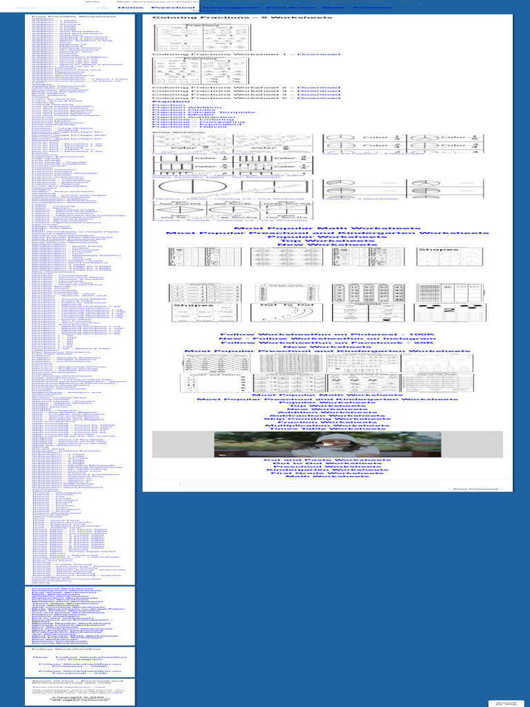 Coloring Fractions – 5 Worksheets FREE Printable Worksheets ...