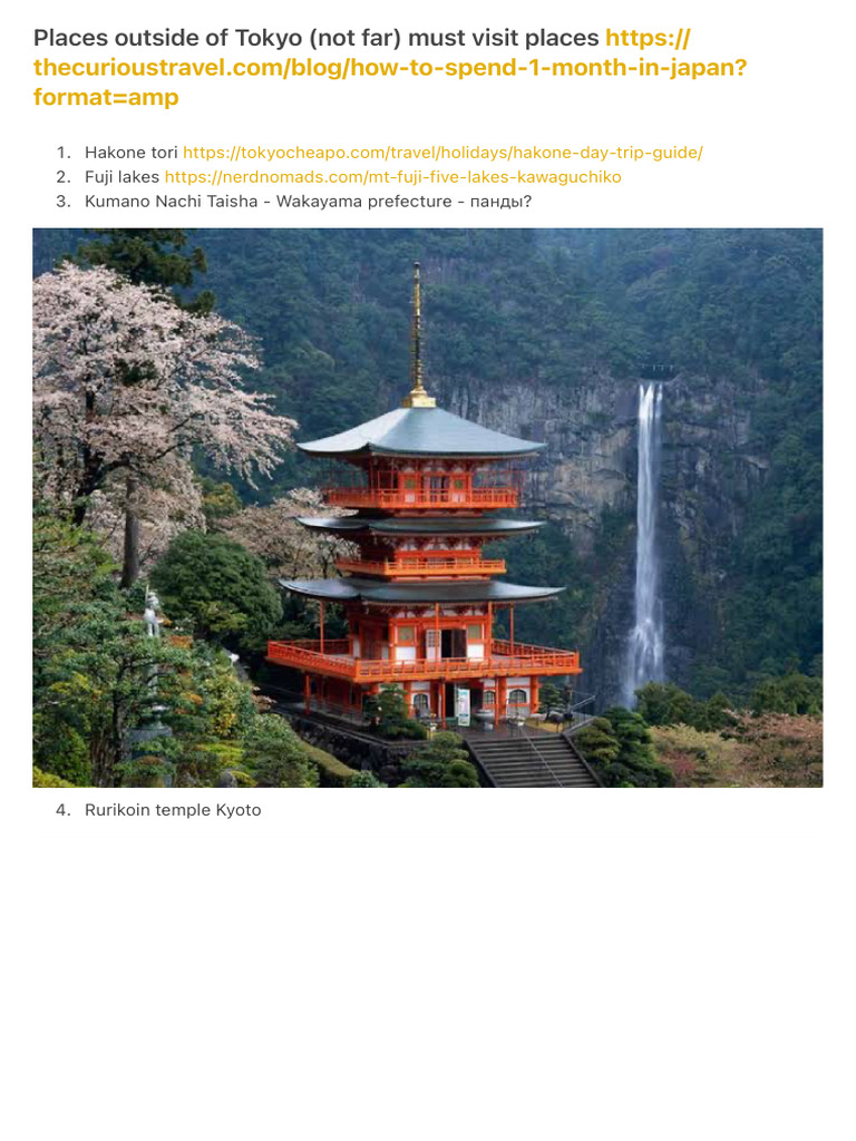 Places Outside of Tokyo (Not Far) Must Visit Places ...