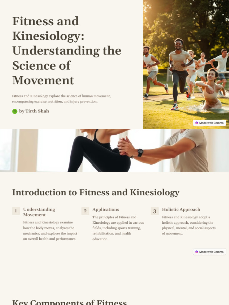 Fitness and Kinesiology Understanding the Science of Movement | PDF ...