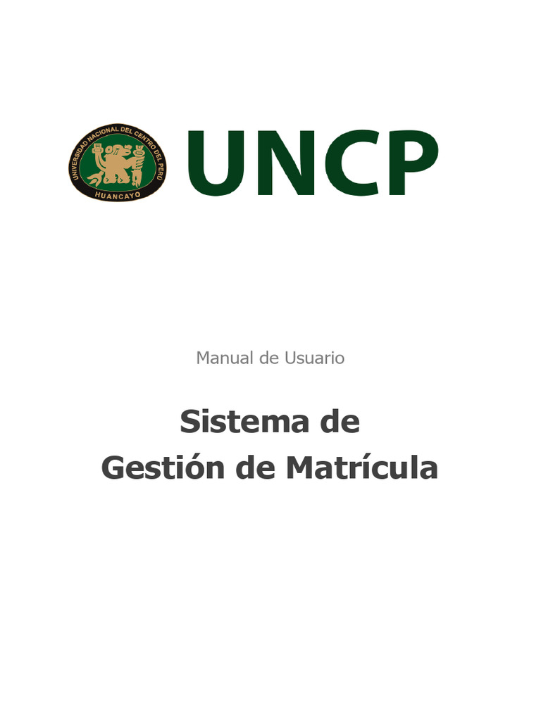 Manual de Usuario: Gestión de Matrícula | PDF | Contraseña | Informática
