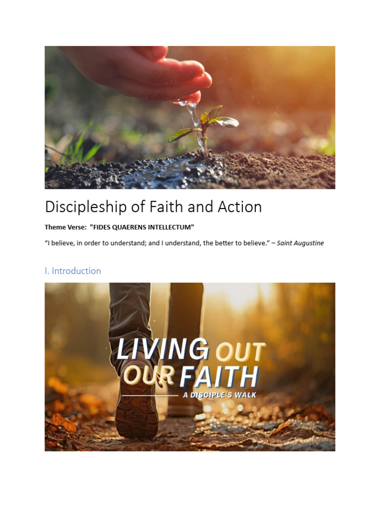 Discipleship: Faith in Action Explained | PDF | Faith | God In Christianity