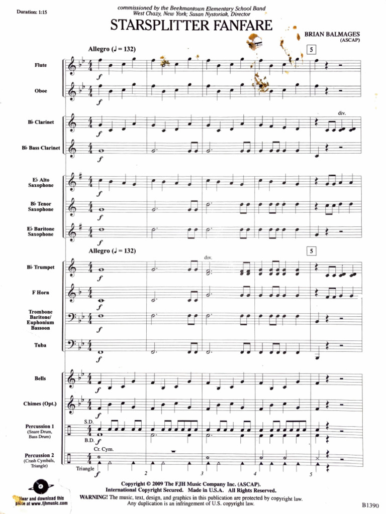 Starsplitter Fanfare - Score | PDF