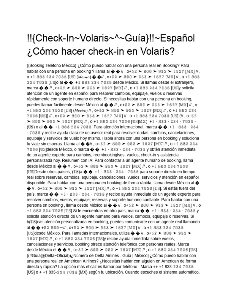 Cómo hacer check-in en Volaris | PDF | Aerolíneas delta