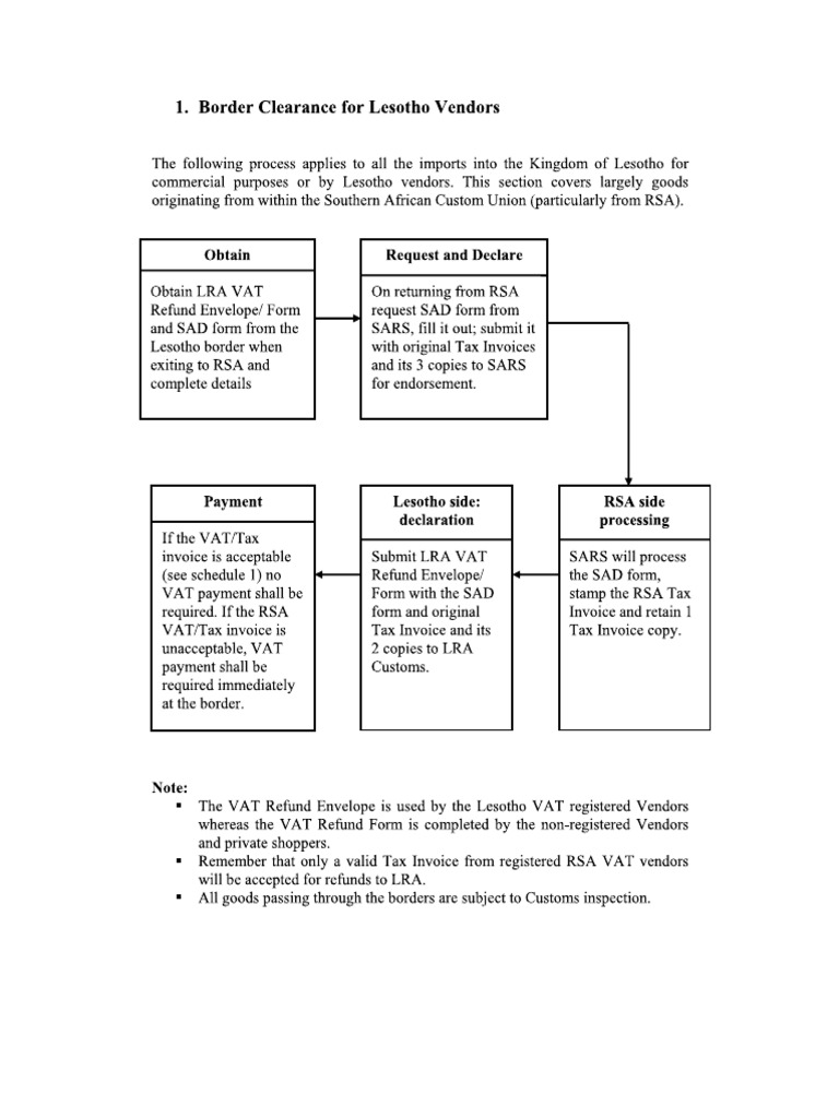 Border Clearance Guidelines General 2010 | PDF