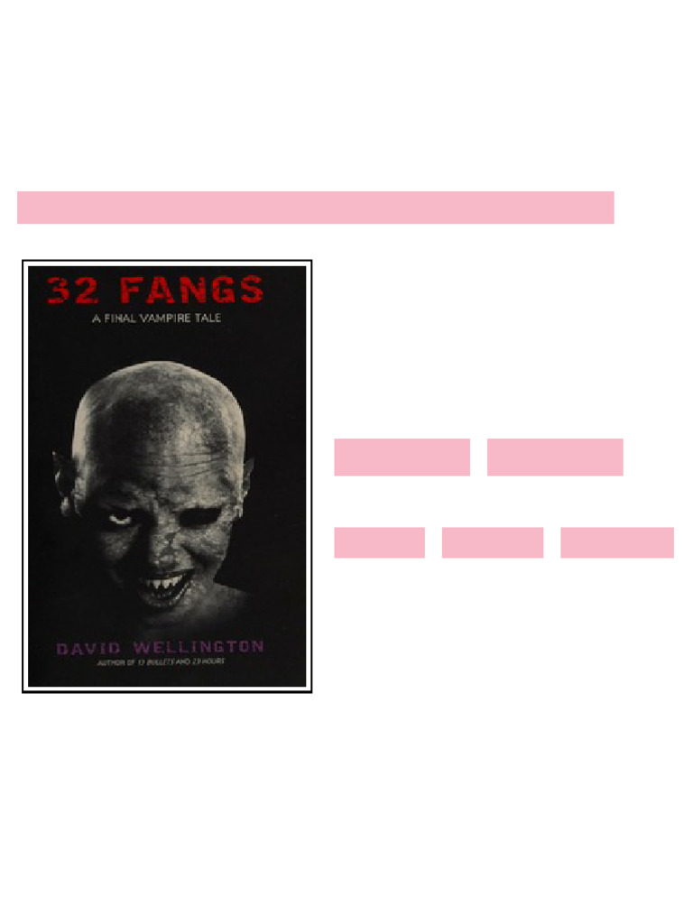 32 fangs : a final vampire tale ebook portable reading edition | PDF