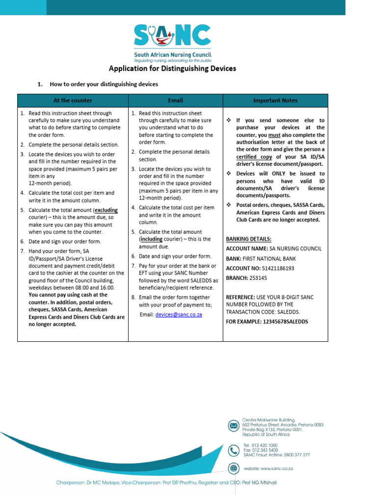 SANC-13-DDs-Form-2025-04-01 | PDF | Cheque | Payments