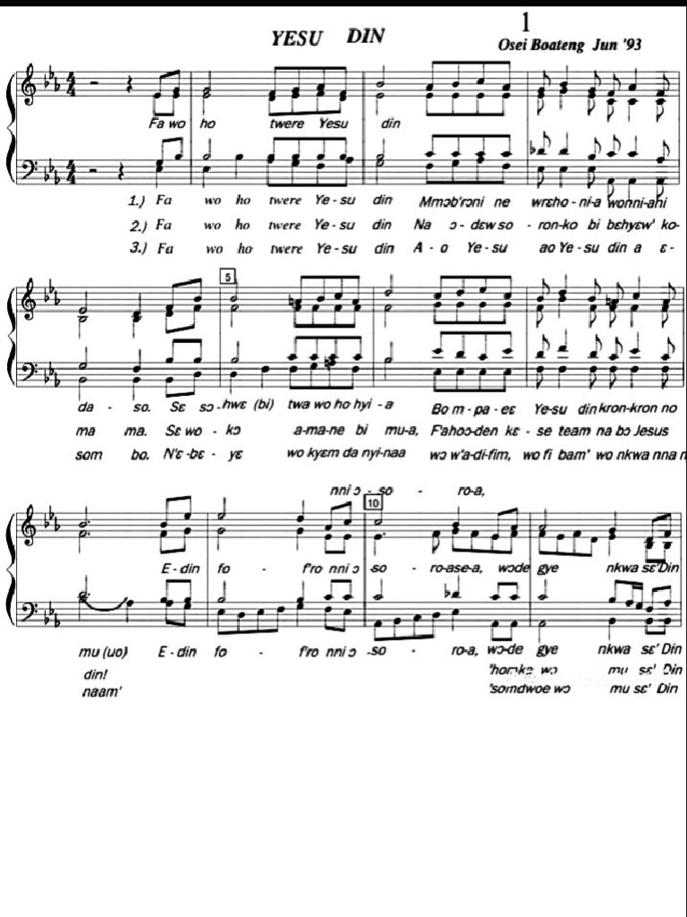 Yesu Din Osei Boateng | PDF