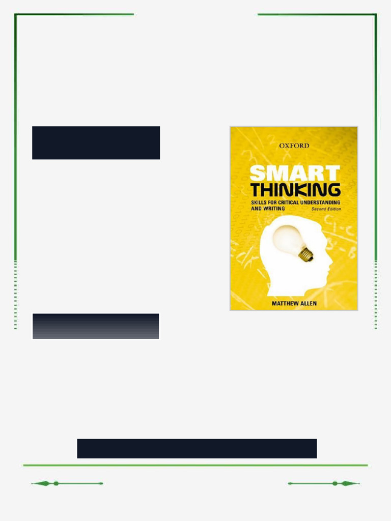 Smart Thinking Skills for Critical Understanding and Writing 2nd ...