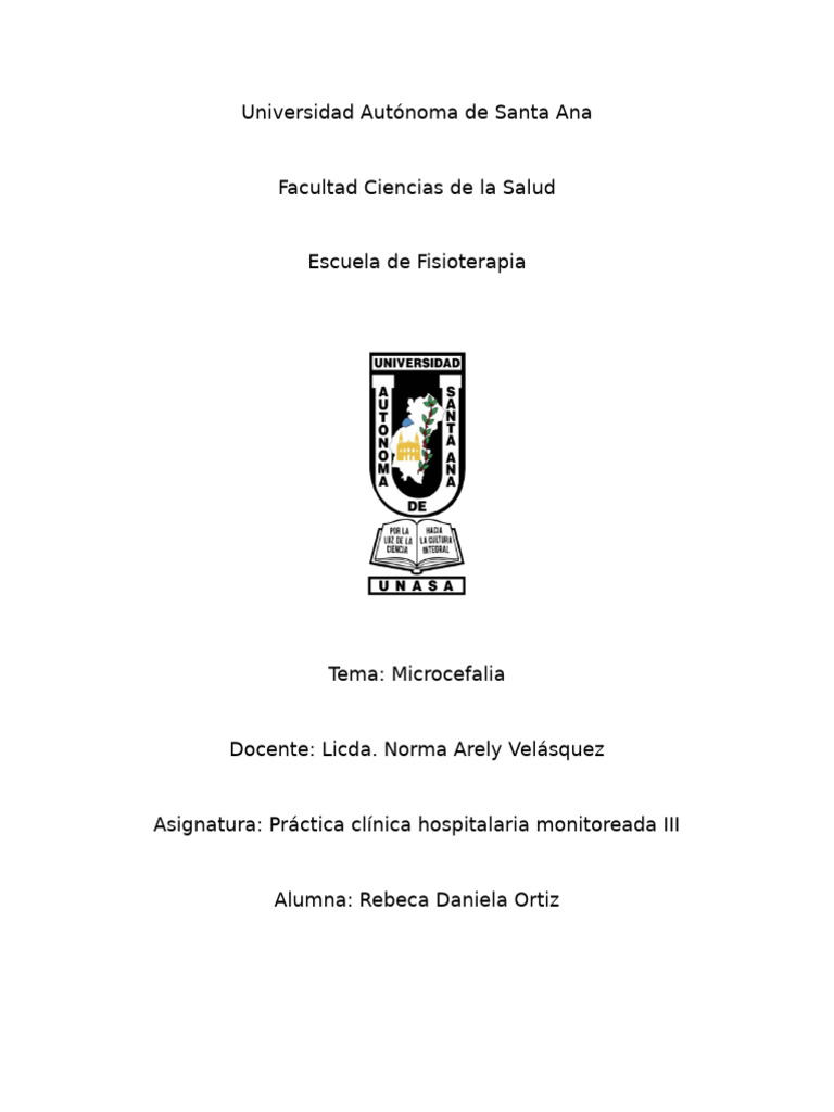 Microcefalia: Causas, Síntomas y Tratamiento | PDF | Cerebro | Medicina
