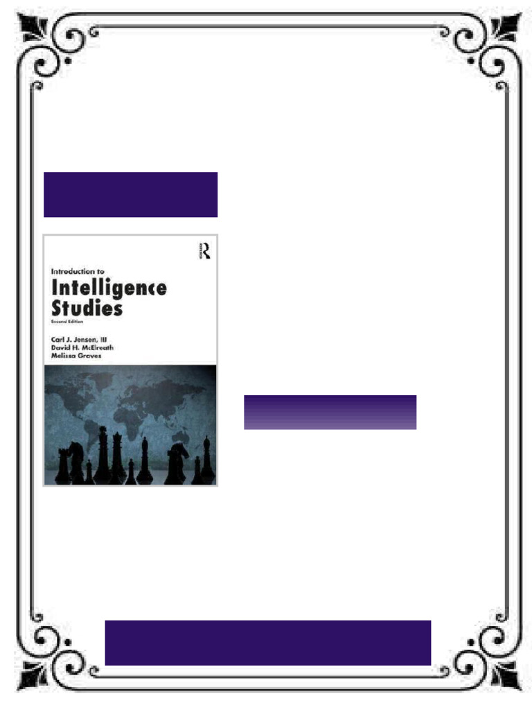 Introduction to Intelligence Studies Carl J Jensen Iii eBook manual ...